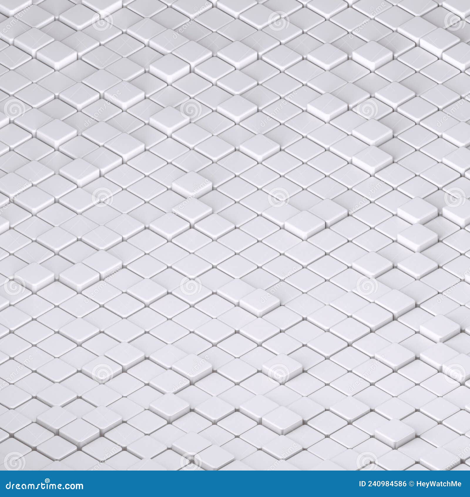 Isometric Silver 3D Blocks stock illustration. Illustration of grey ...