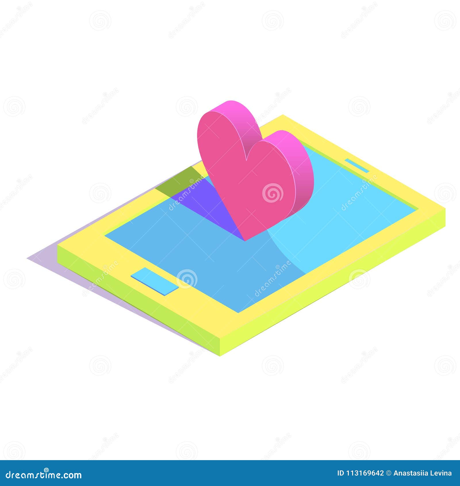 Isometric simple icon stock vector. Illustration of presentation ...