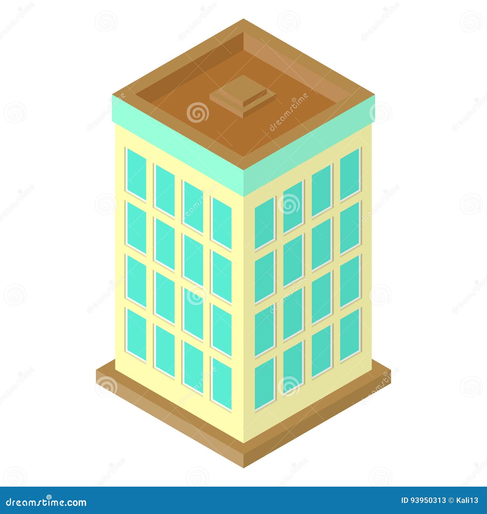 Isometric skyscraper stock illustration. Illustration of print - 93950313