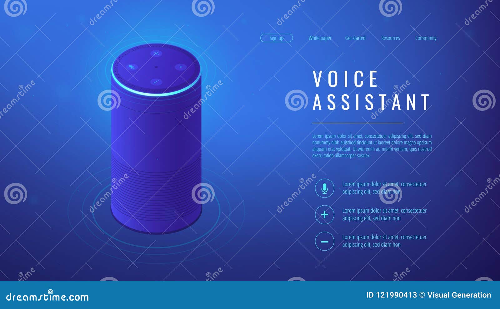 Isometric Voice Assistant Landing Page. Stock Vector - Illustration of ... Isometric Voice Assistant Landing Page. Stock Vector - Illustration of ...