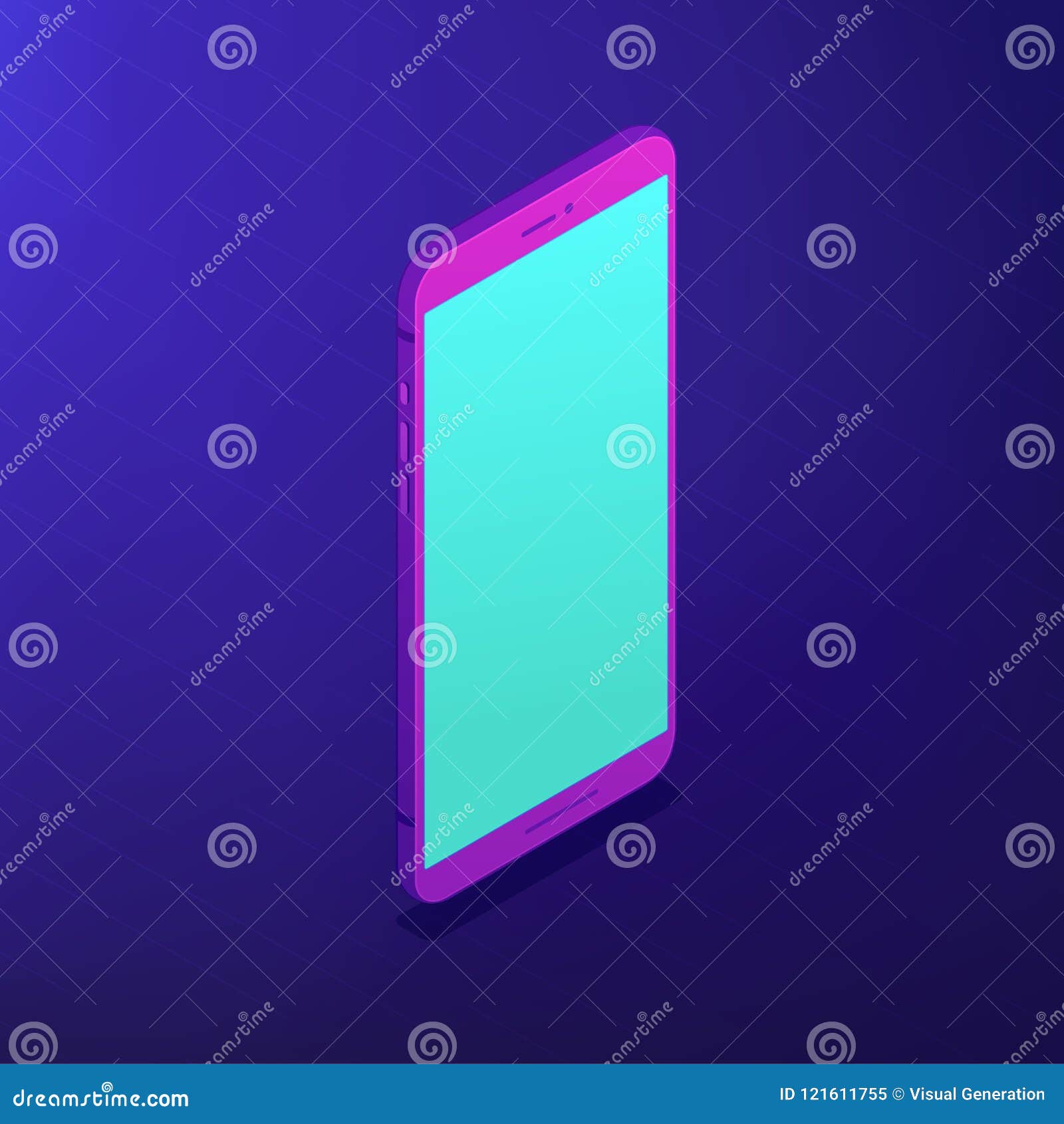 Isometric Smartphone. Vector 3d Illustration. Stock Vector ...