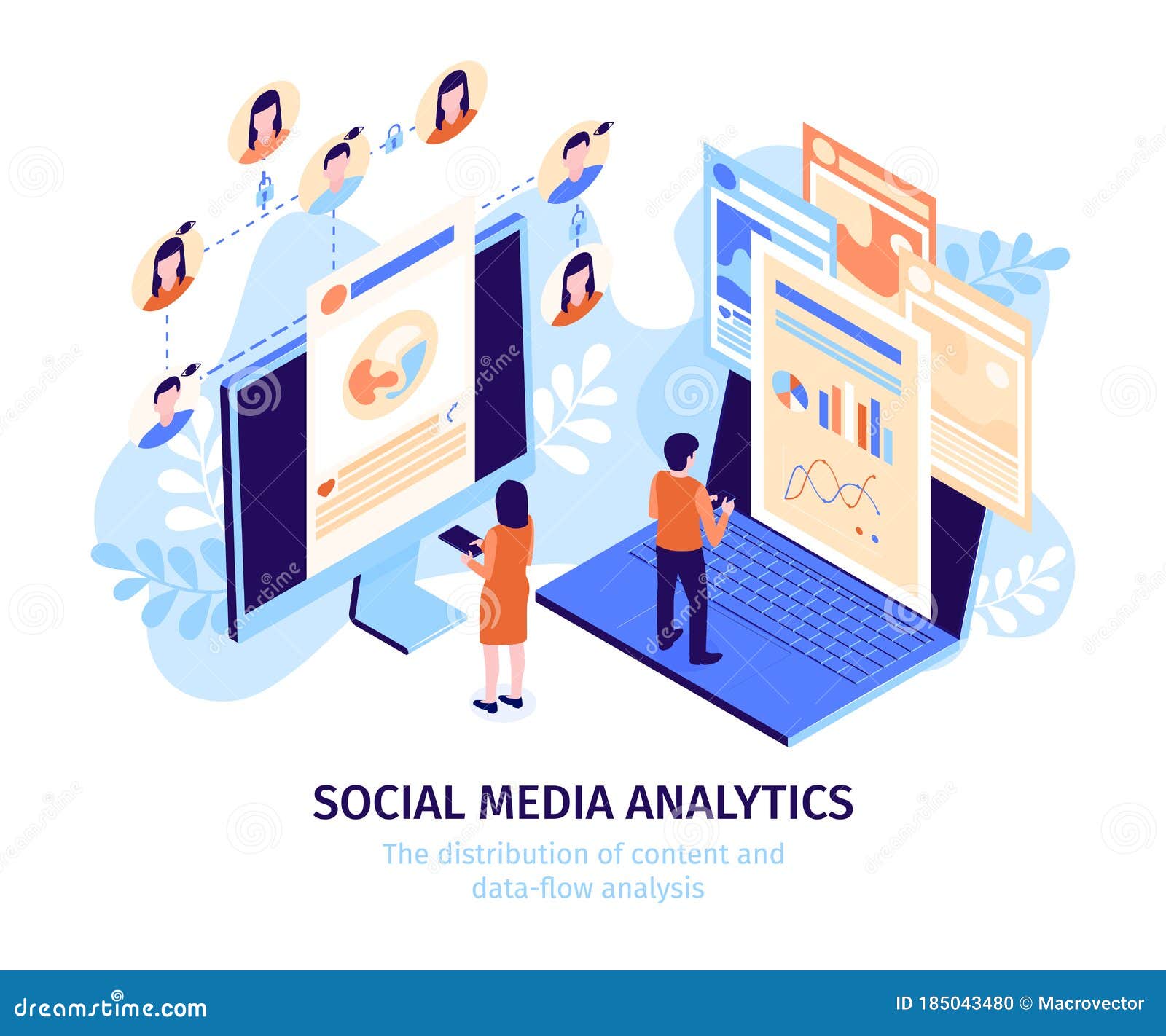 Isometric Social Media Icons Big Set 3d Vector Illustration ...
