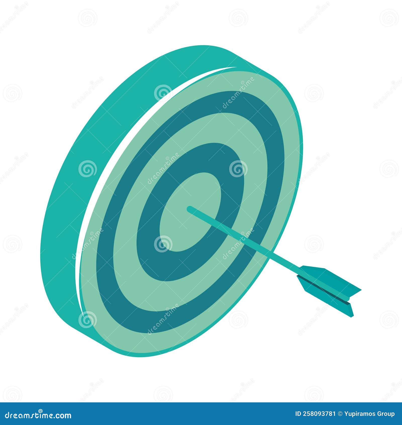 Isometric Social Media Target Stock Vector - Illustration of design ...