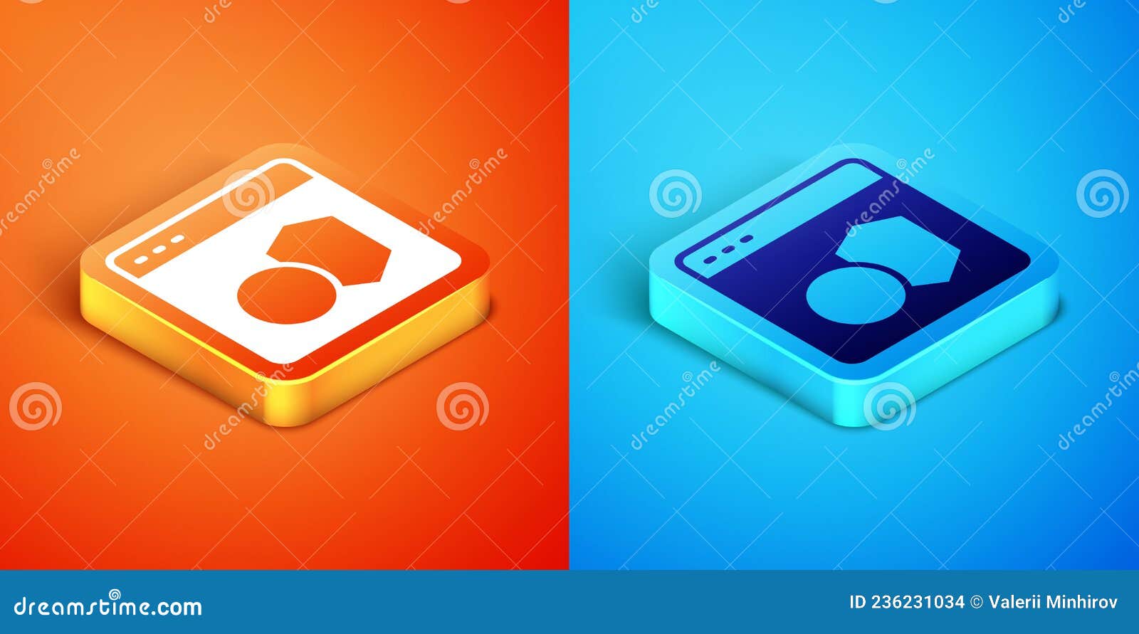 Isometric Software Web Developer Programming Code Icon Isolated On
