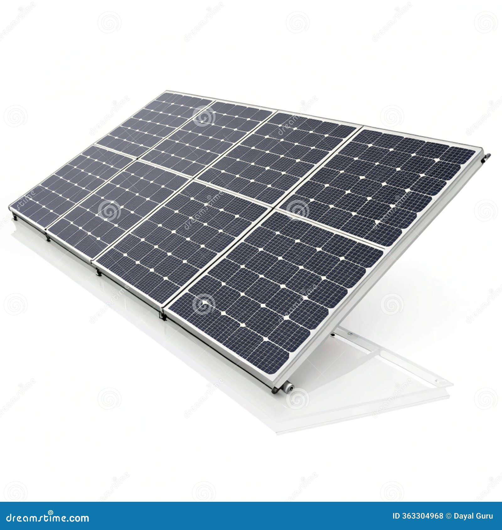 Isometric Solar Panel Isolated on White Background Stock Illustration ...