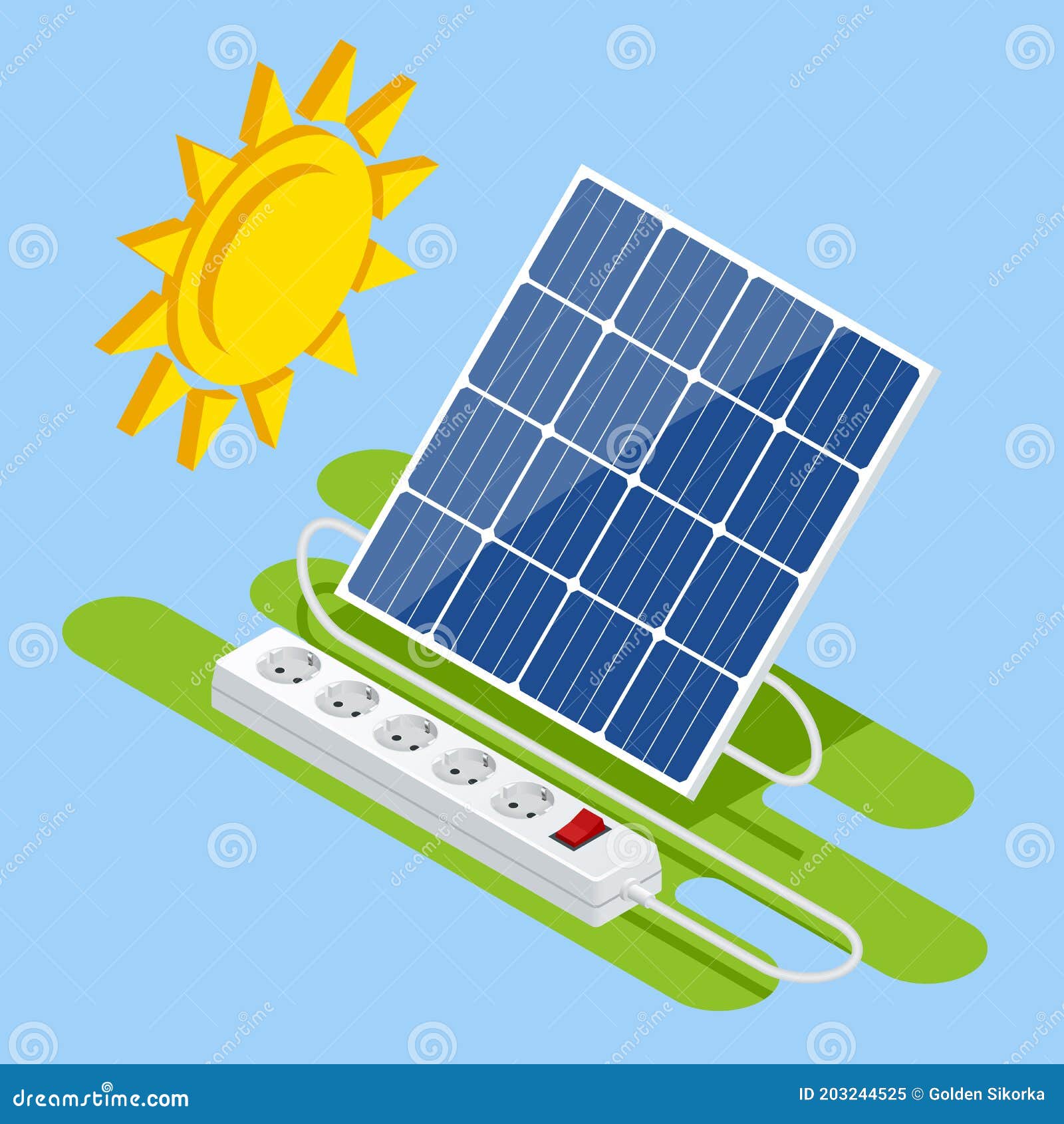 Isometric Solar Panel. Renewable Energy Sources Stock Vector ... Isometric Solar Panel. Renewable Energy Sources Stock Vector ...