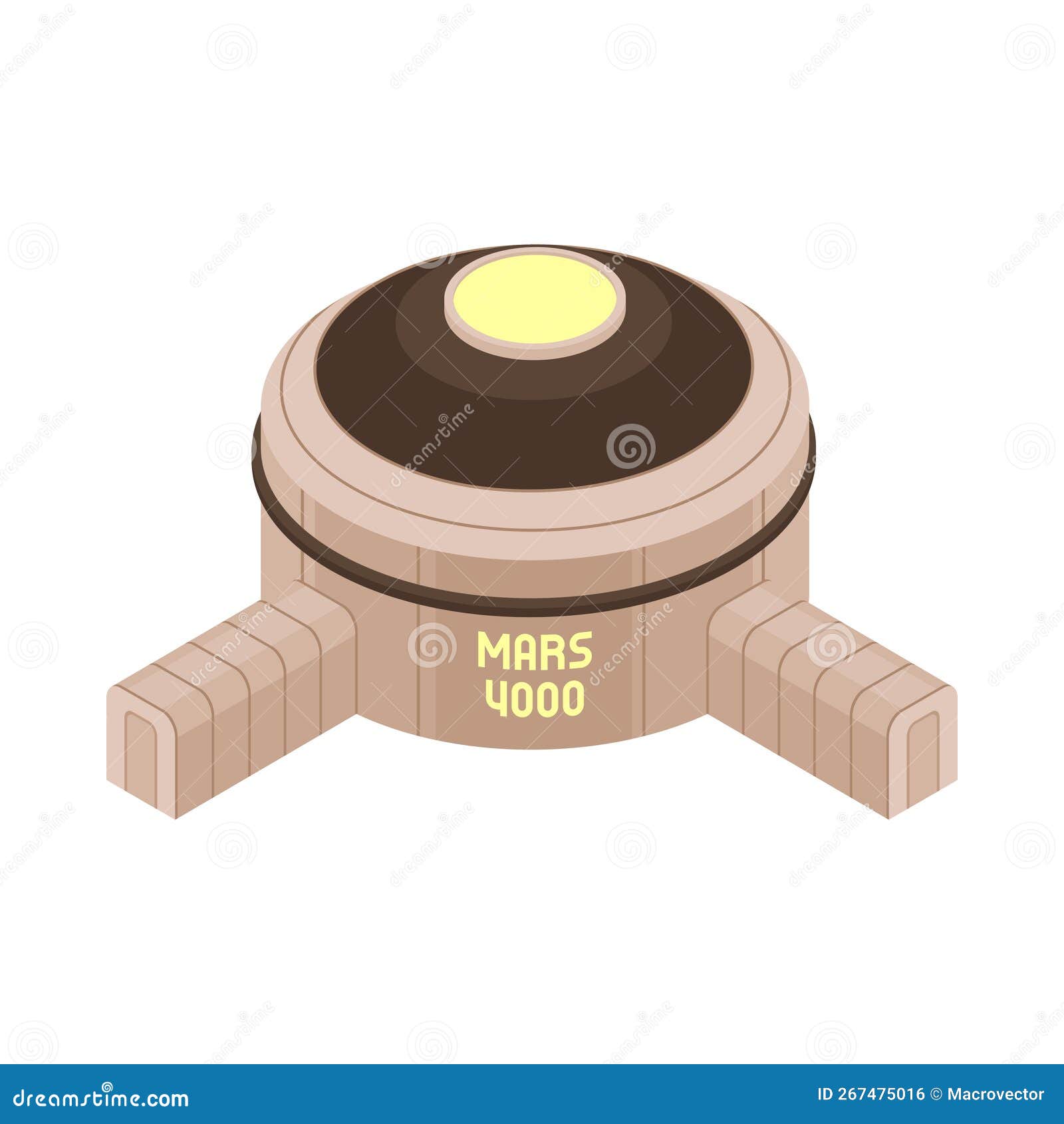 Isometric Space Base stock illustration. Illustration of flight - 267475016