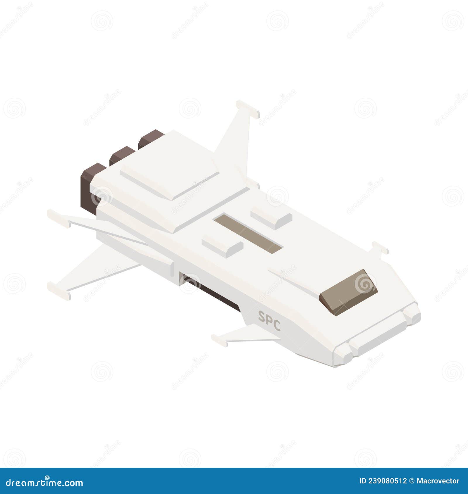 Isometric Spacecraft Icon stock vector. Illustration of exploration ...