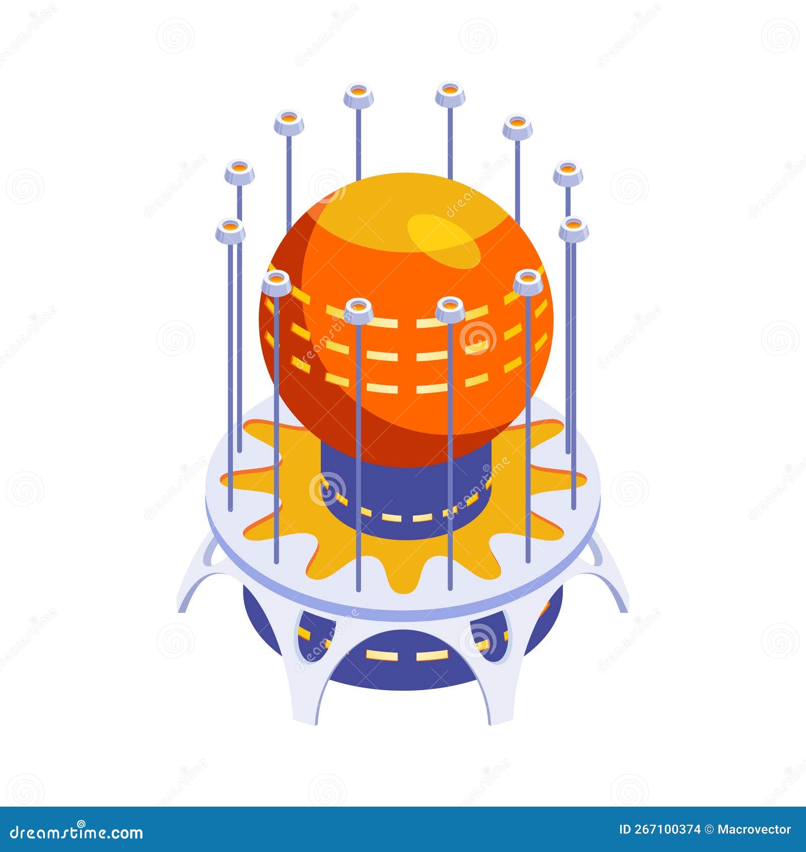 Isometric Spacecraft Illustration Stock Vector - Illustration of ...