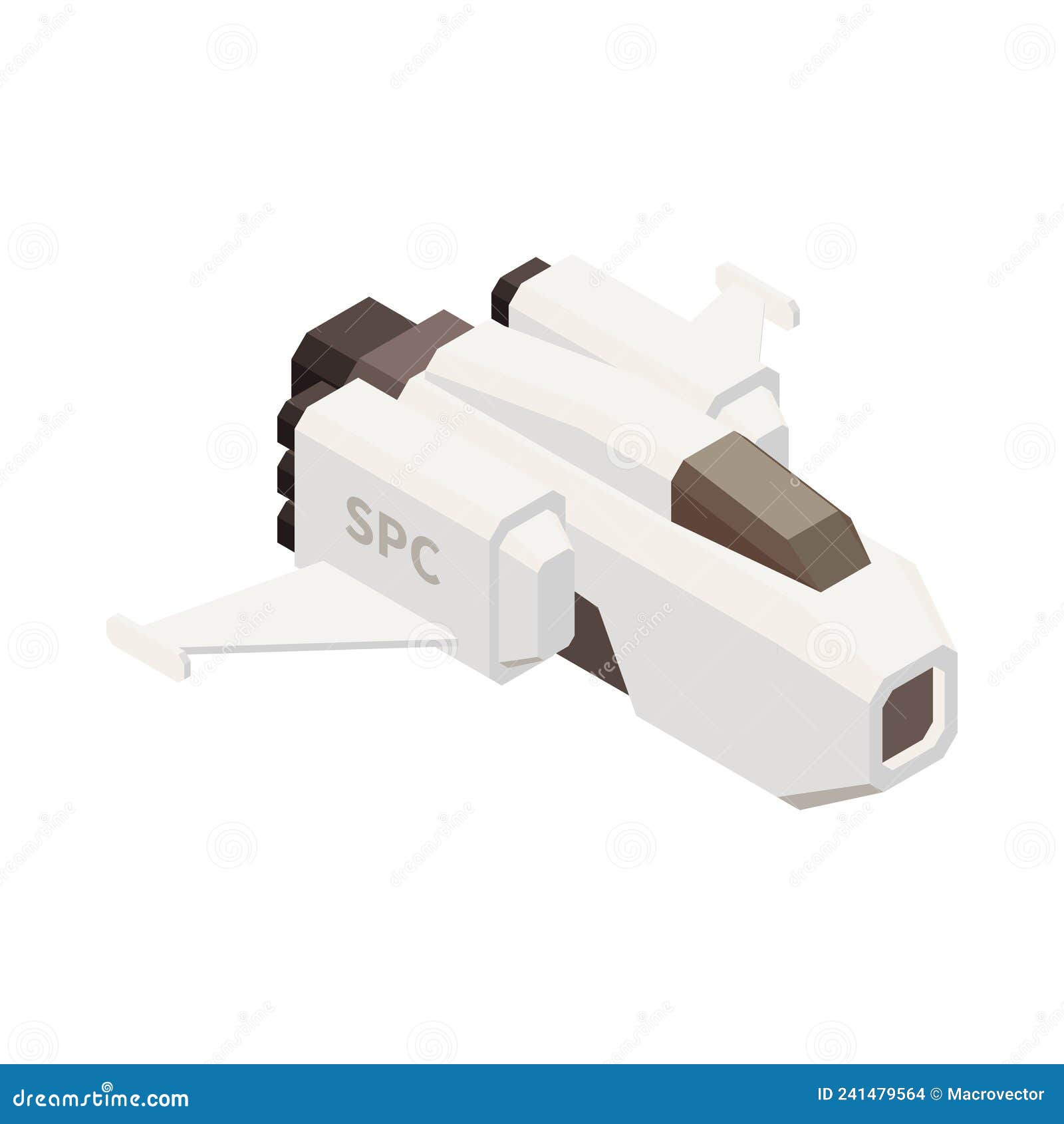 Isometric Spaceship Icon stock vector. Illustration of discover - 241479564