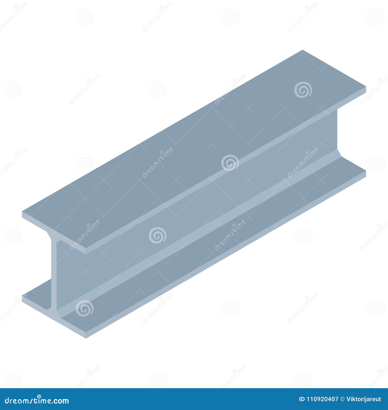 Isometric steel beam stock illustration. Illustration of isometric ...
