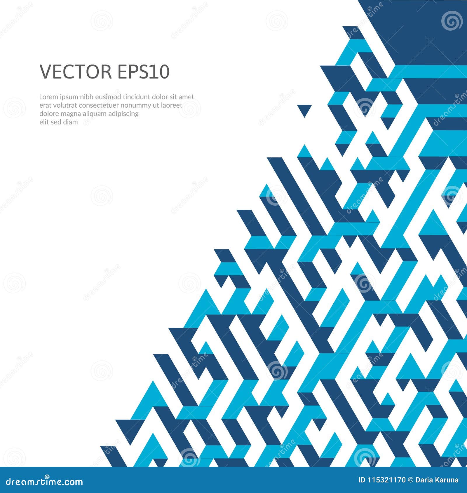 Isometric Structure. Optical Illusion of Volume Stock Vector ...