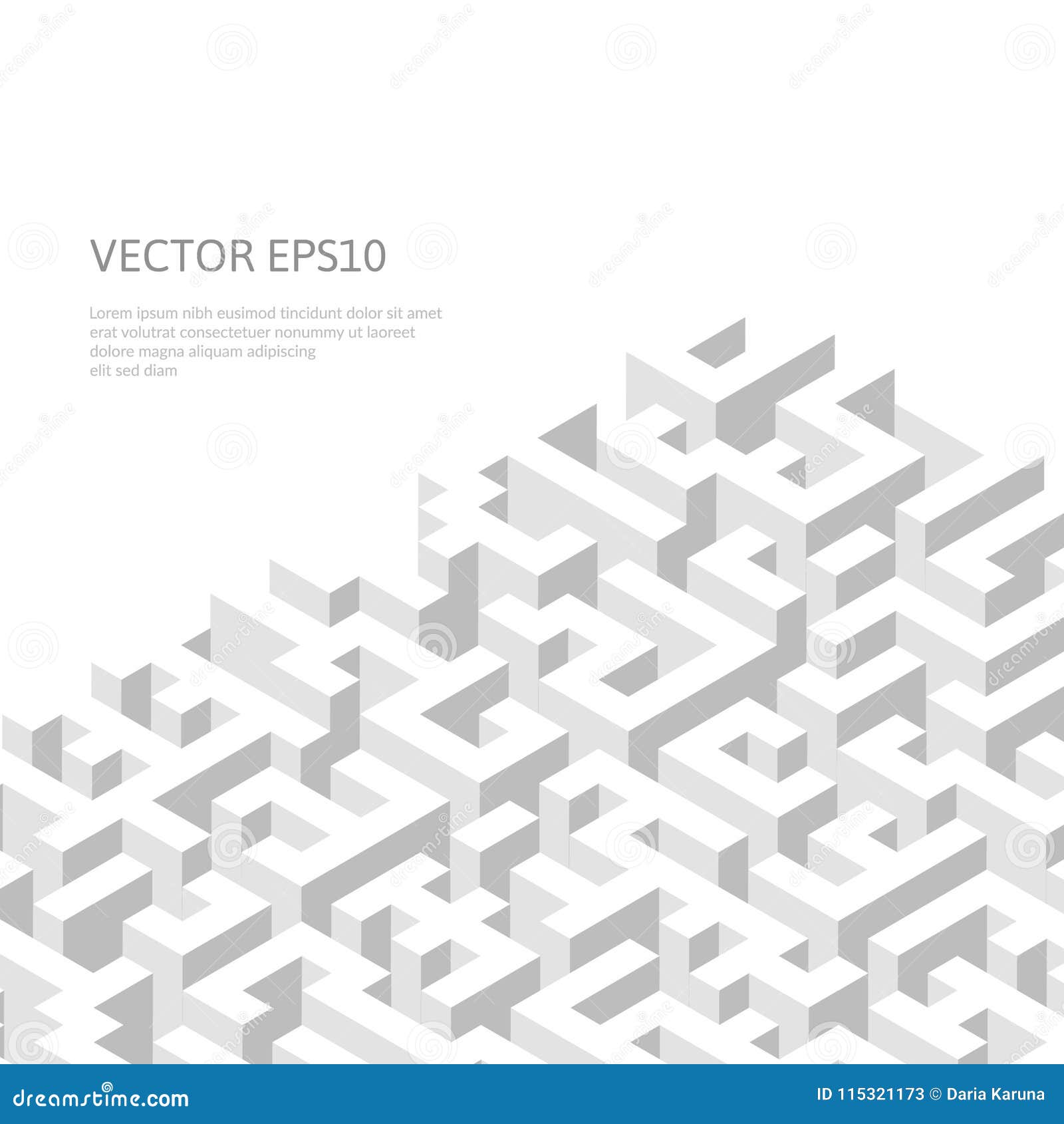 Isometric Structure. Optical Illusion of Volume Stock Vector ...