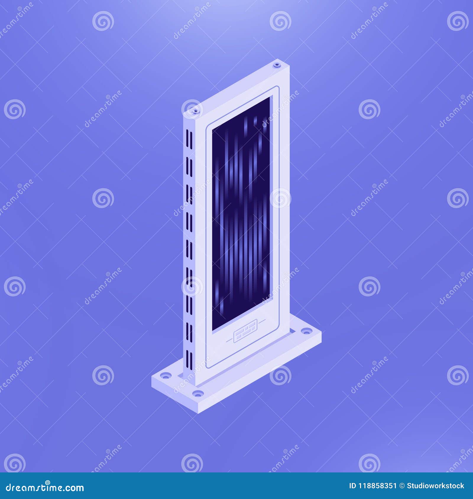 Bright Design of Database Computer Stock Vector - Illustration of ...