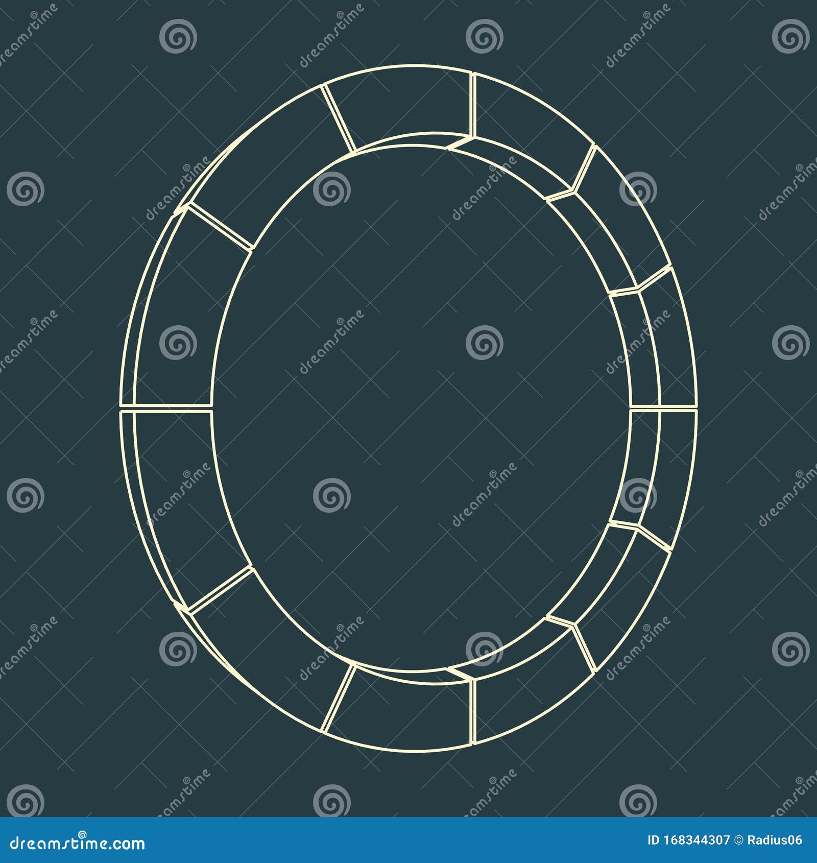 Isometric style wheel stock vector. Illustration of diagram - 168344307