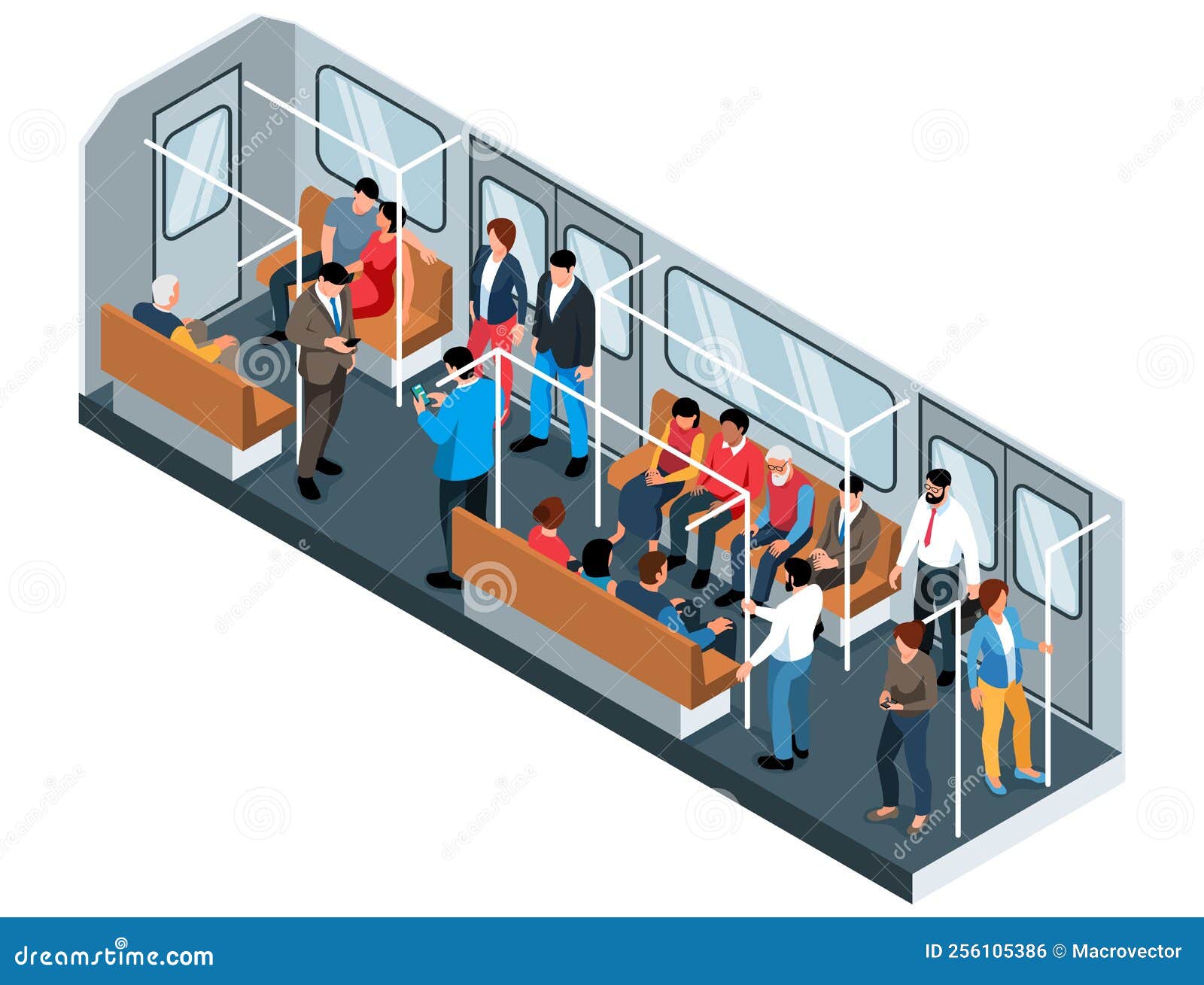 Isometric Subway Flowchart Cartoon Vector | CartoonDealer.com #256118433