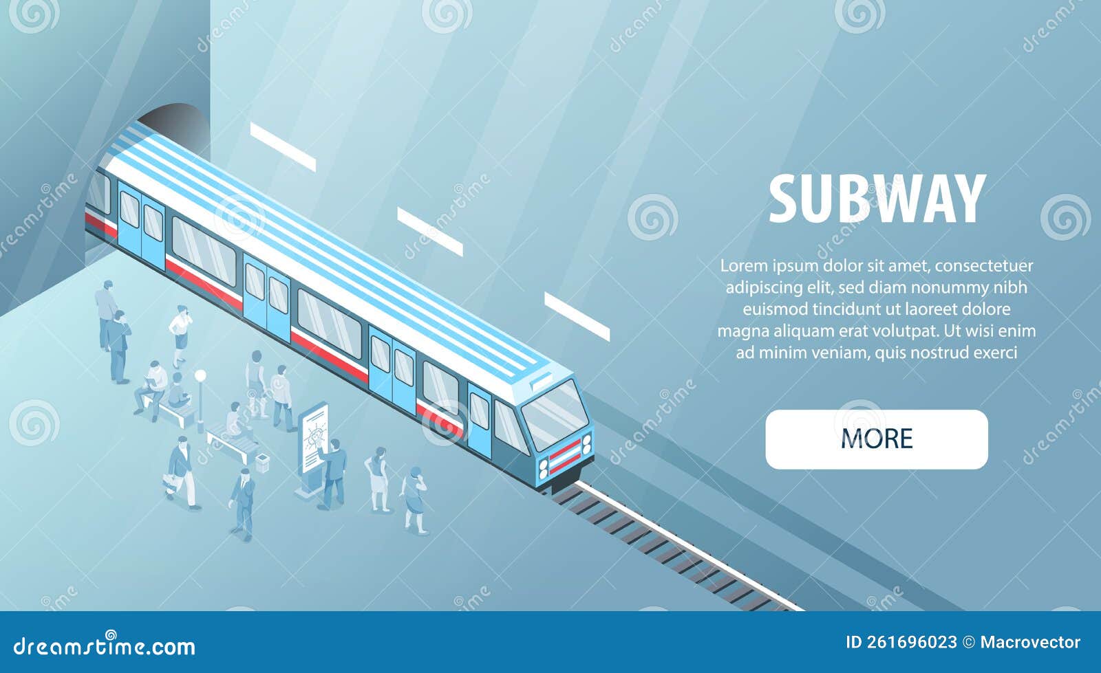 Isometric Subway Station. Multiple Subway Levels With Tunnel Train ...