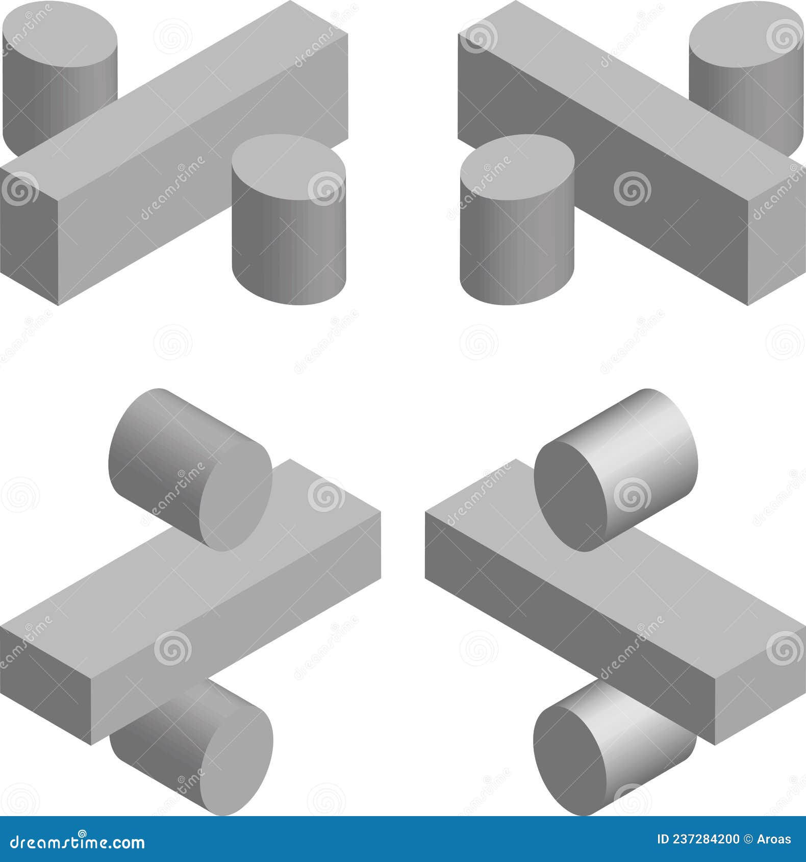 Isometric Symbol. Template for Creating Logos, Emblems, Monograms Stock ...