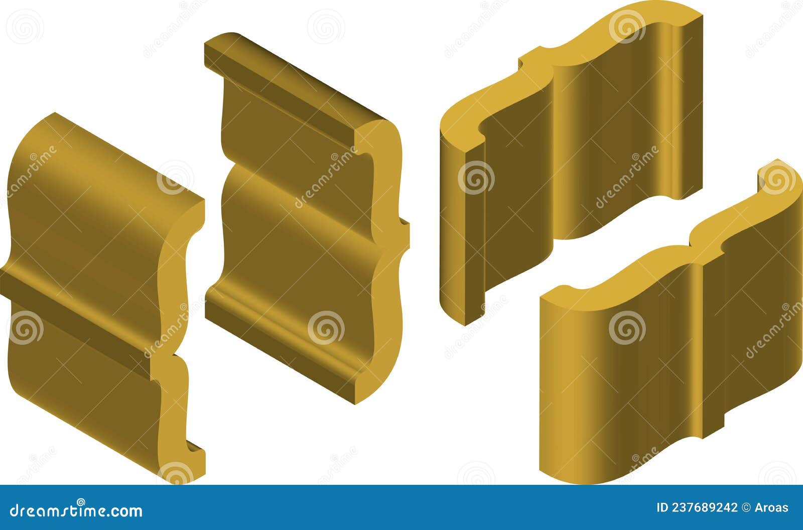 Isometric Symbol. Template for Creating Logos, Emblems, Monograms Stock ...