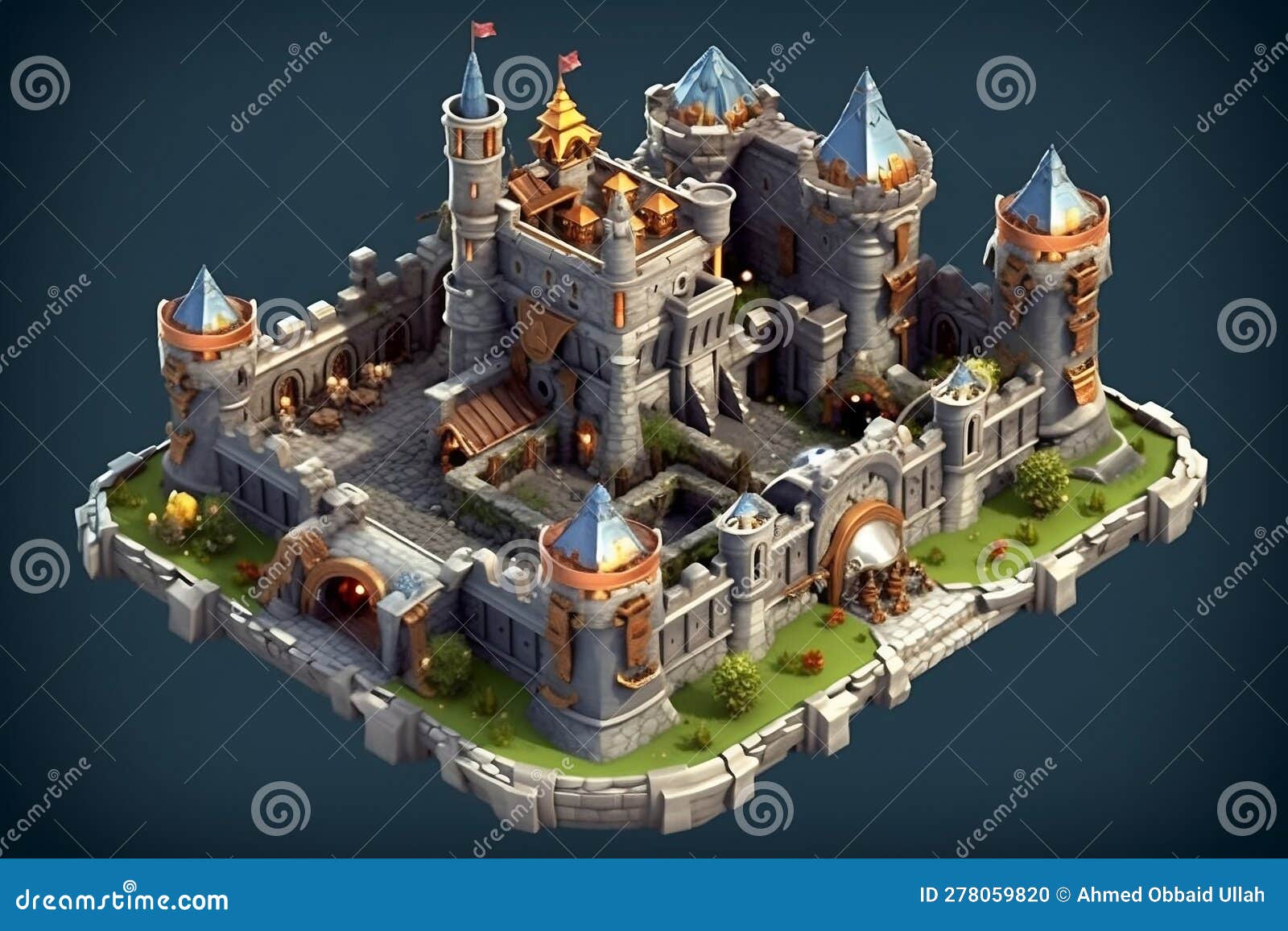 Isometric Tanks Factory for Game Asset. Generative Ai Stock Photo ...