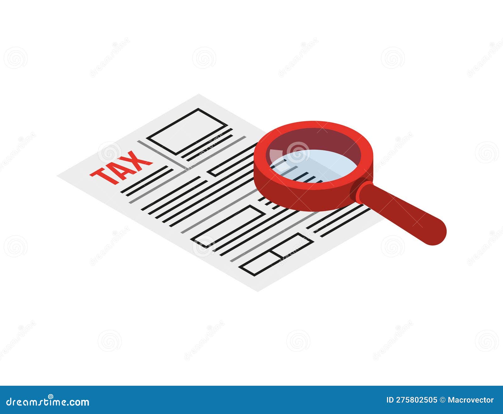 Isometric Tax Paying Icon stock vector. Illustration of element - 275802505