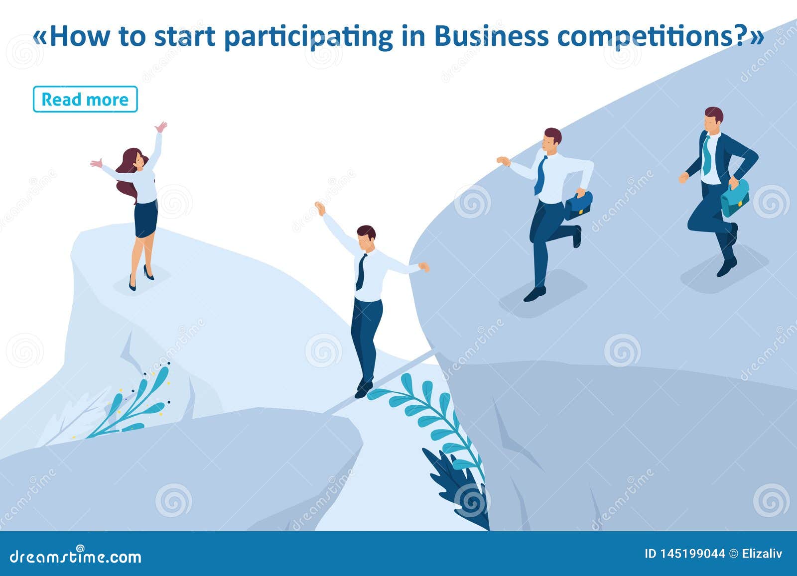 Isometric Participate in Business Competitions Stock Vector ...