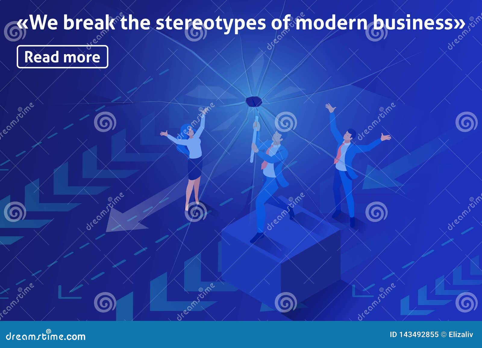 Isometric we Change Reality Modern Business Stock Vector - Illustration ...