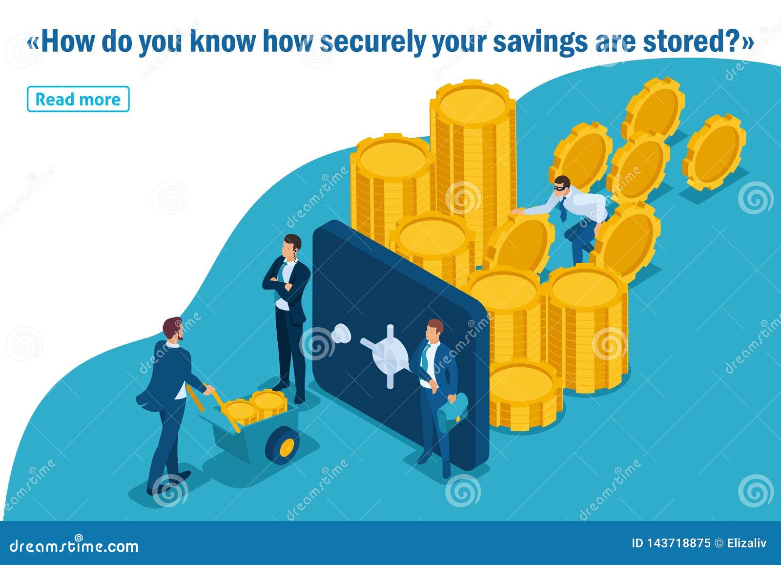 Isometric Protect Your Funds from External Threats Stock Vector ...