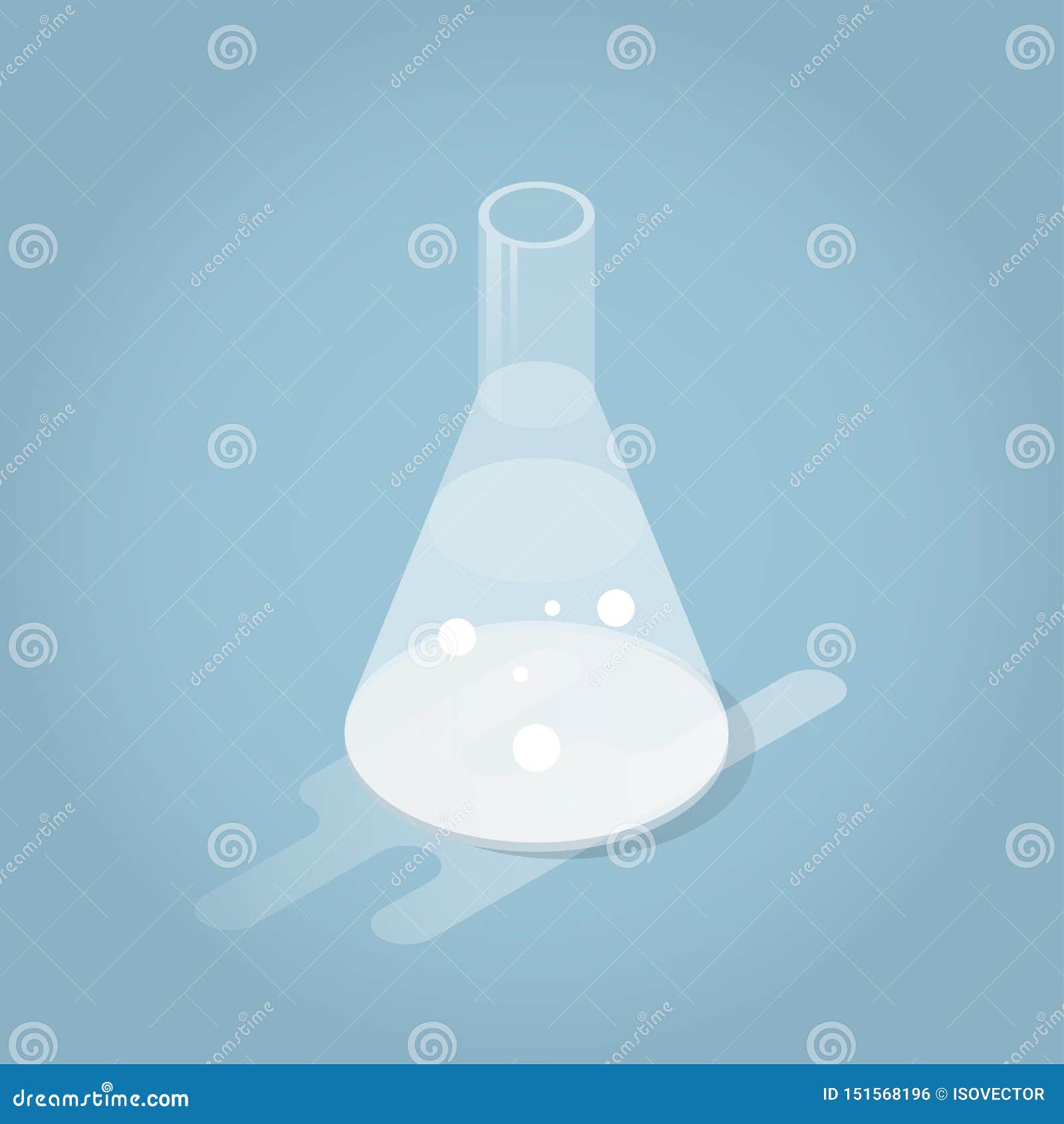 Isometric Test Tube Illustration Stock Vector - Illustration of concept ...