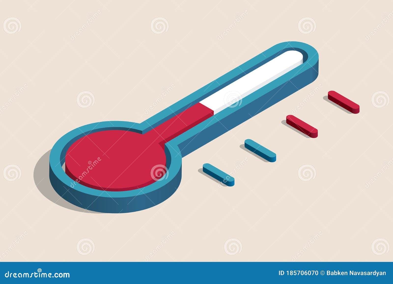 Red Thermometer, ( Illustration ). | CartoonDealer.com #51944053