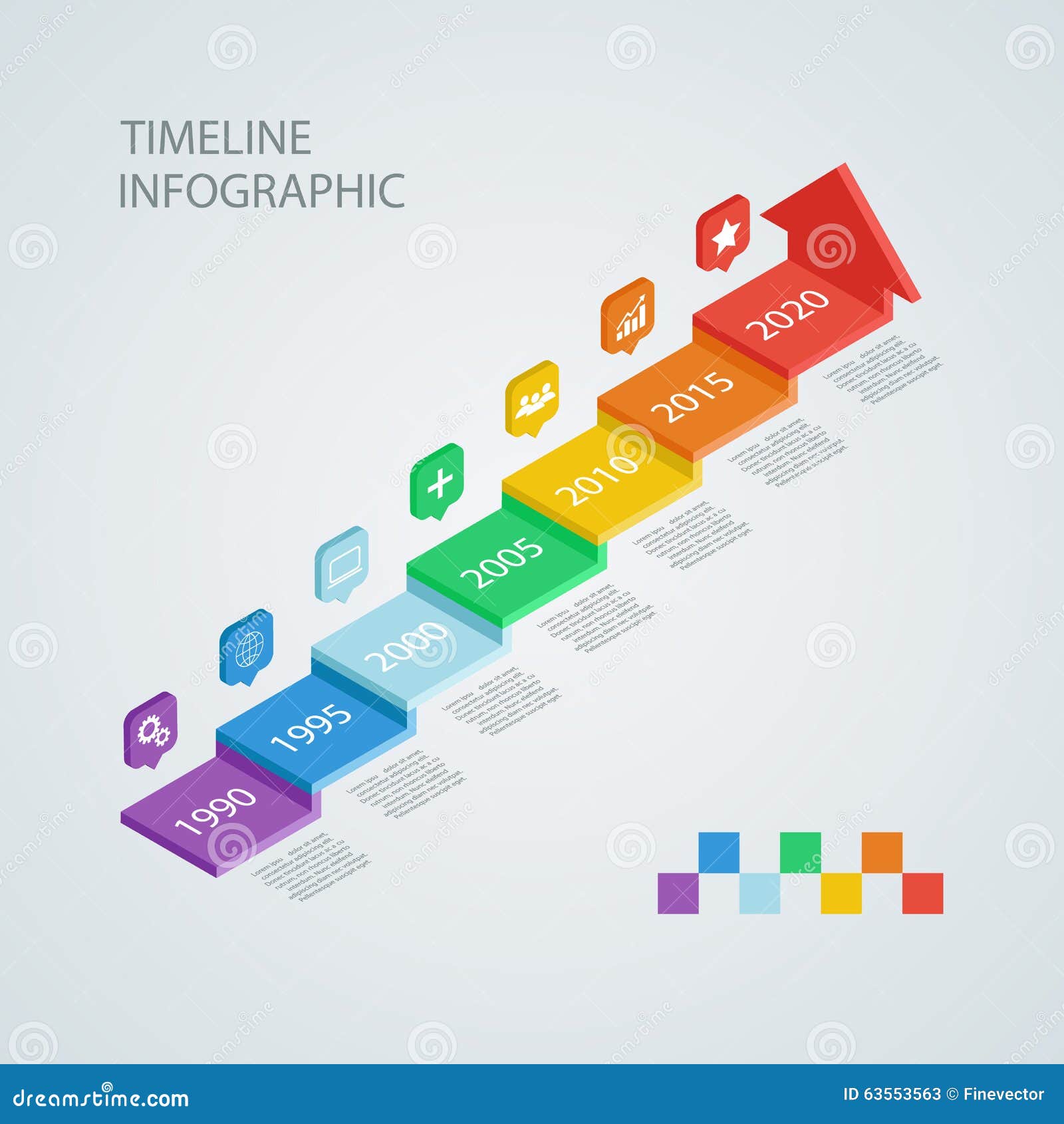 Isometric Timeline Road Navigation. City Map 8 Steps Timeline Road ...