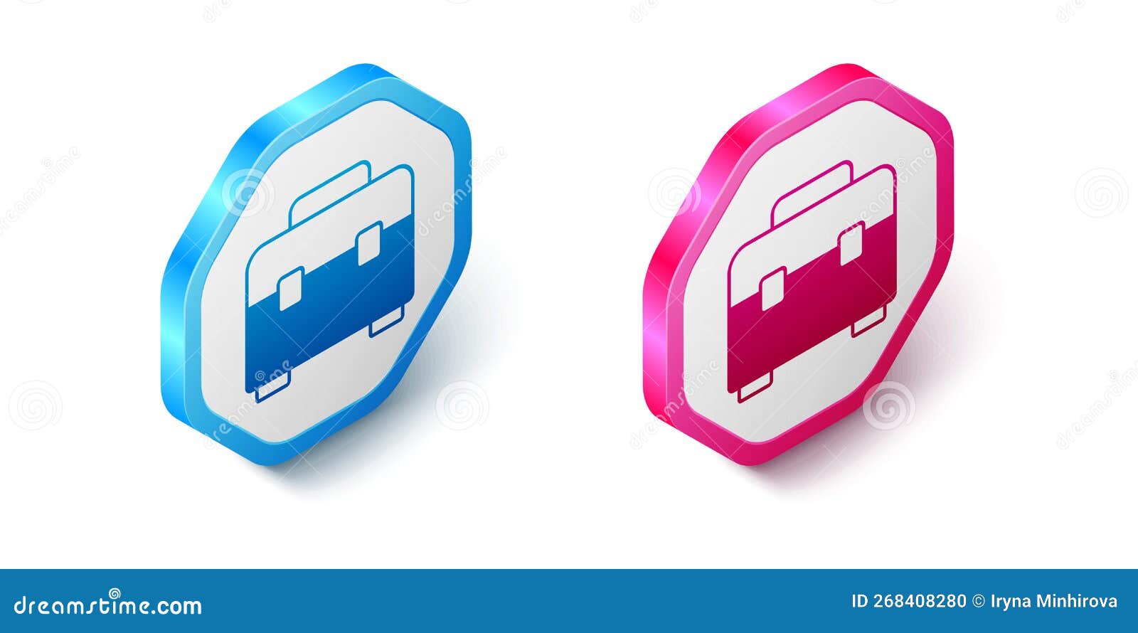 Isometric Toolbox Icon Isolated on White Background. Tool Box Sign ...