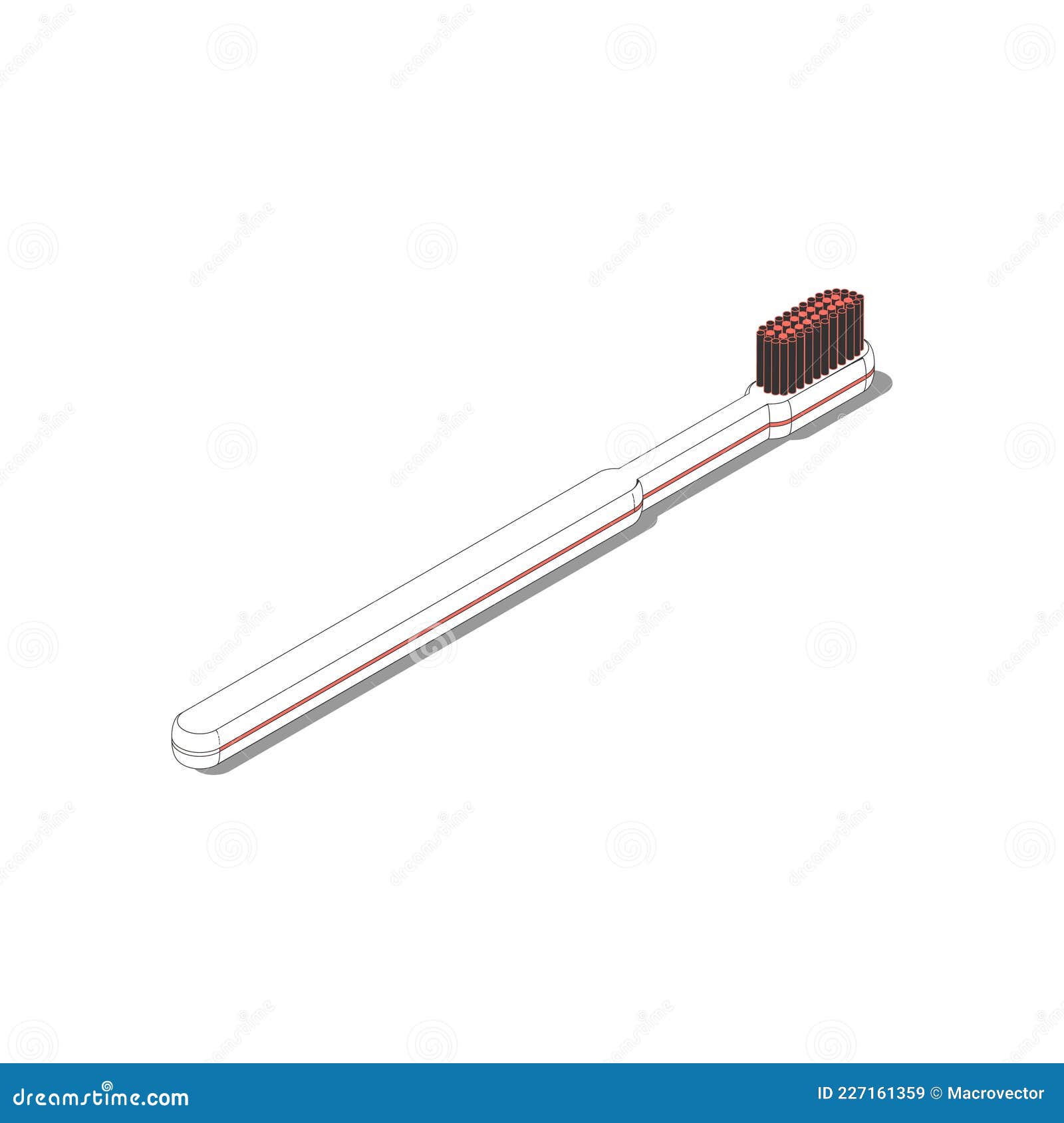 Isometric Toothbrush Icon stock vector. Illustration of whitening ...