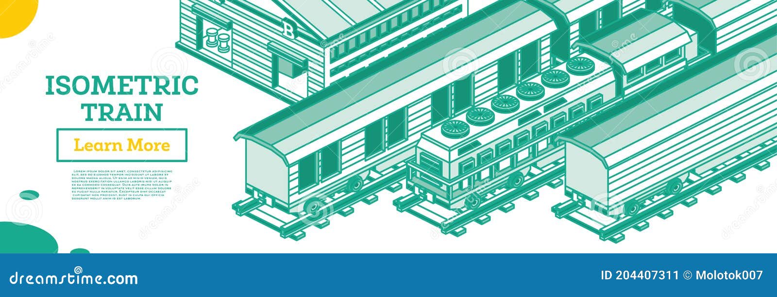 Isometric Train Locomotive. Outline Cargo Train Isolated on White ...