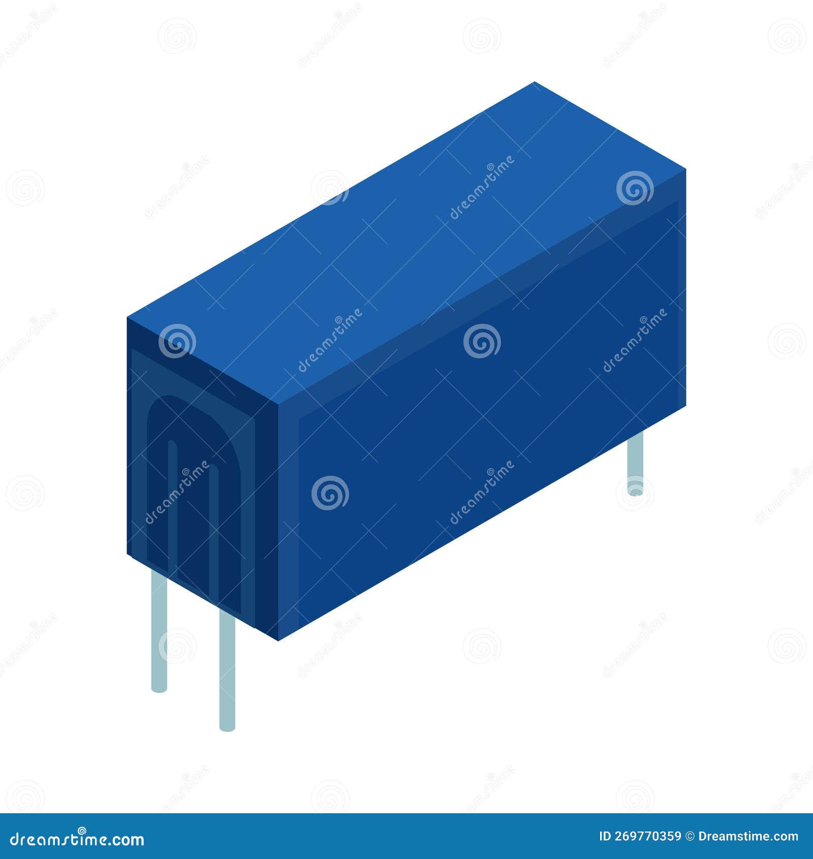 Isometric Transformer Semiconductor Composition Stock Vector - Illustration of processor ...