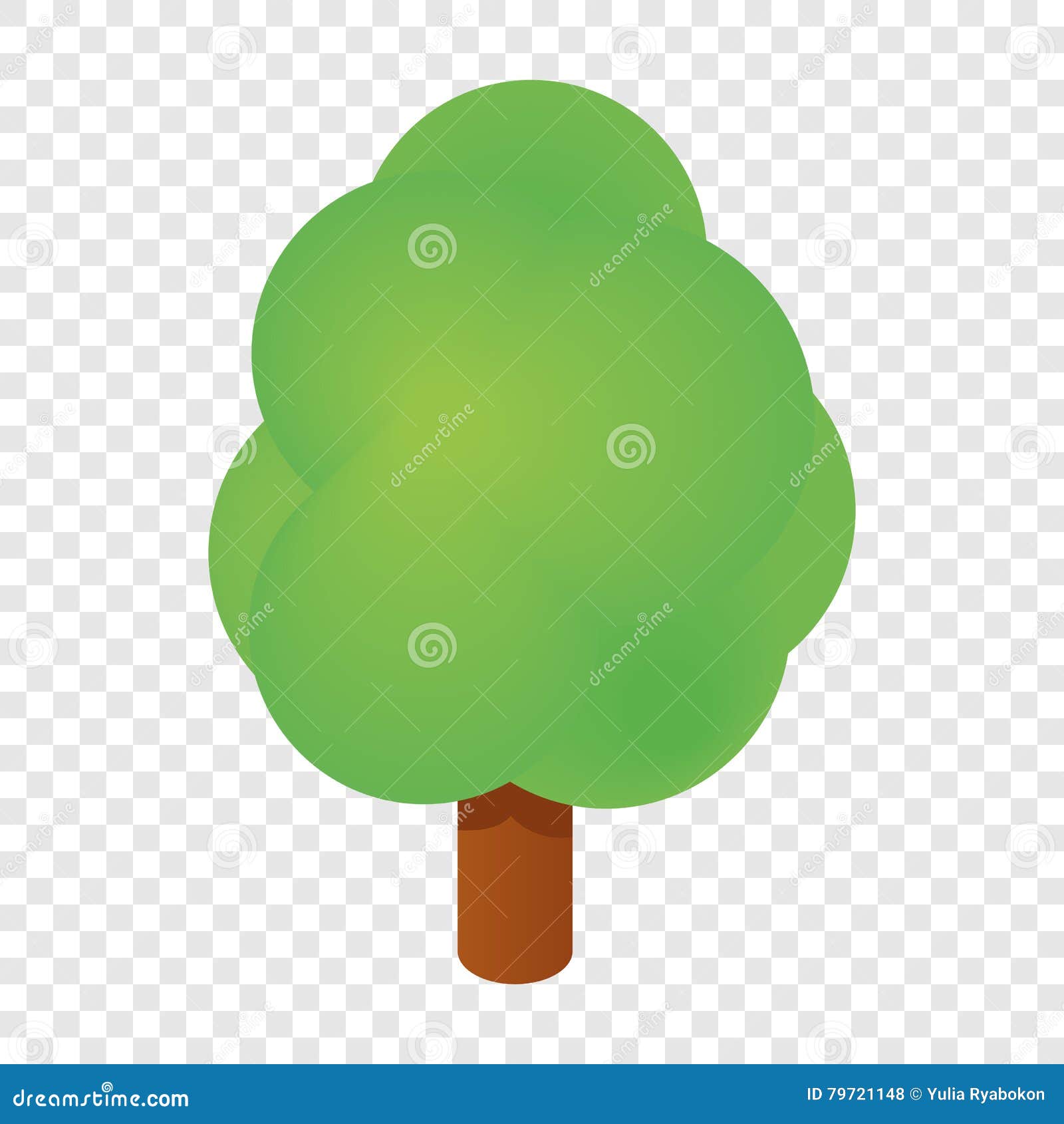 Isometric tree icon stock vector. Illustration of forest - 79721148