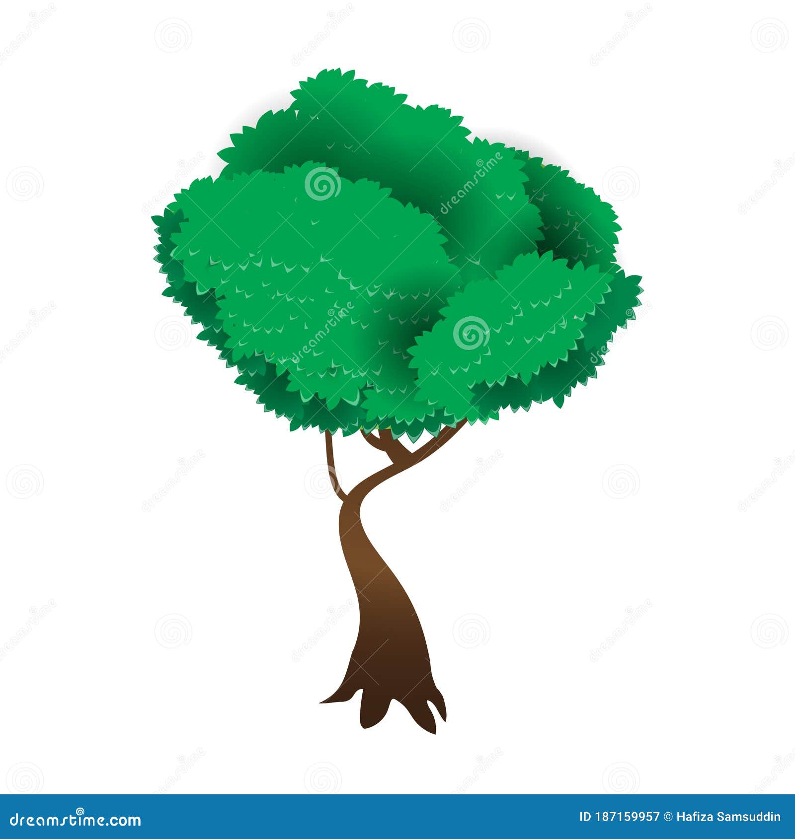 Isometric Tree. Vector Illustration Decorative Design Stock Vector ...