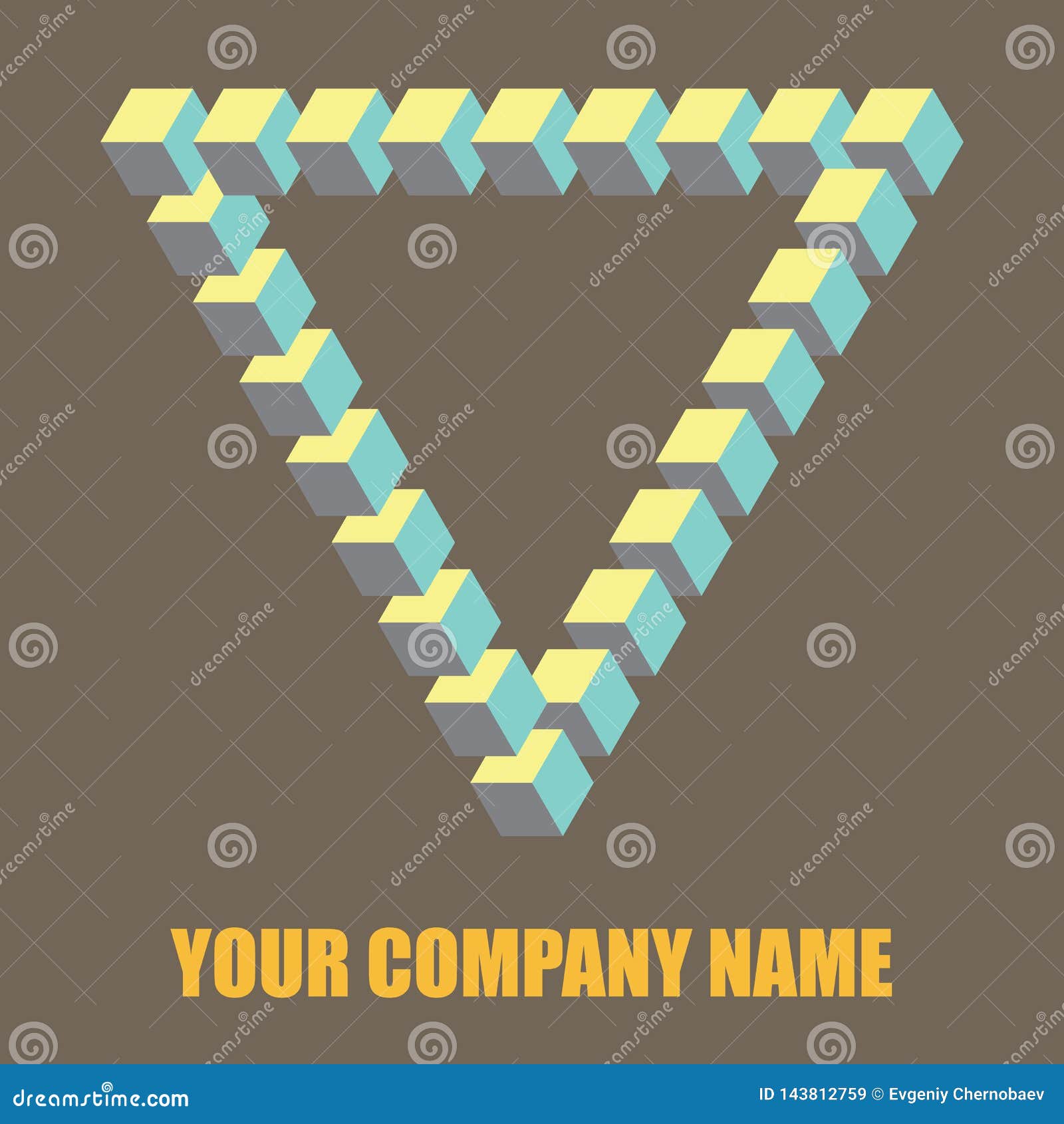 Isometric Triangle Sign With Radiation Symbol Icon Isolated On Blue And ...