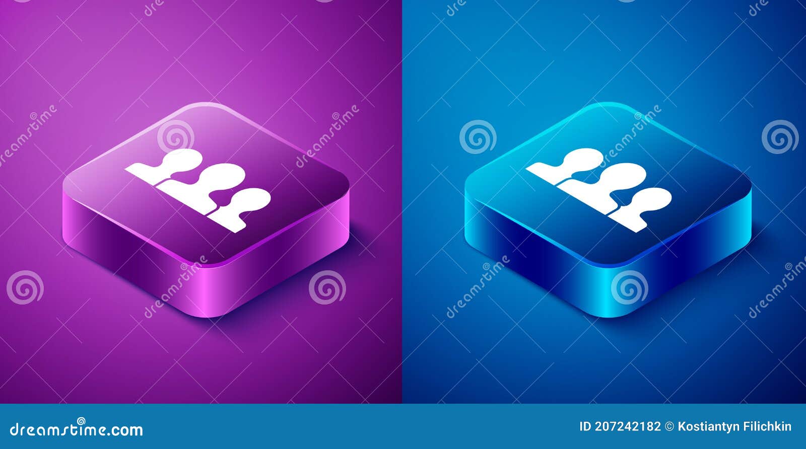 Isometric Users Group Icon Isolated on Blue and Purple Background ... Isometric Users Group Icon Isolated on Blue and Purple Background ...