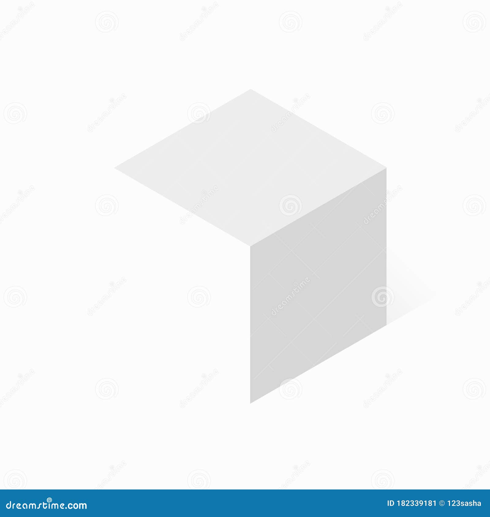 Isometric Vector Cubes Wall with the Shadow Stock Vector - Illustration ...