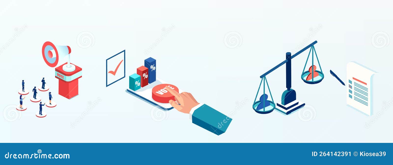 Vector Election, Voting Candidate Selection Concept Stock Illustration ...