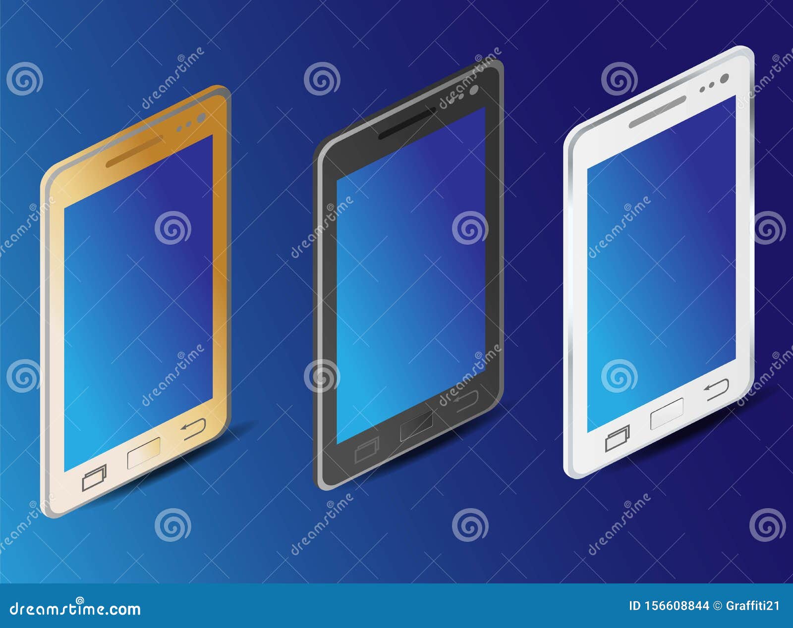 Isometric Vector Illustration. Smartphone Vector Icon. Mobile Phone ...