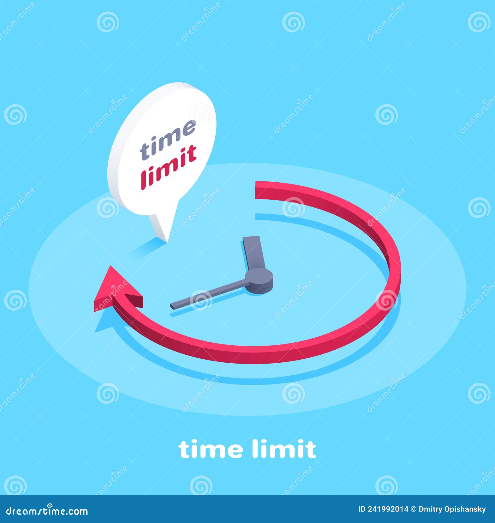 Business Clock Icon, Arrow and Time Limit Stock Vector - Illustration ...