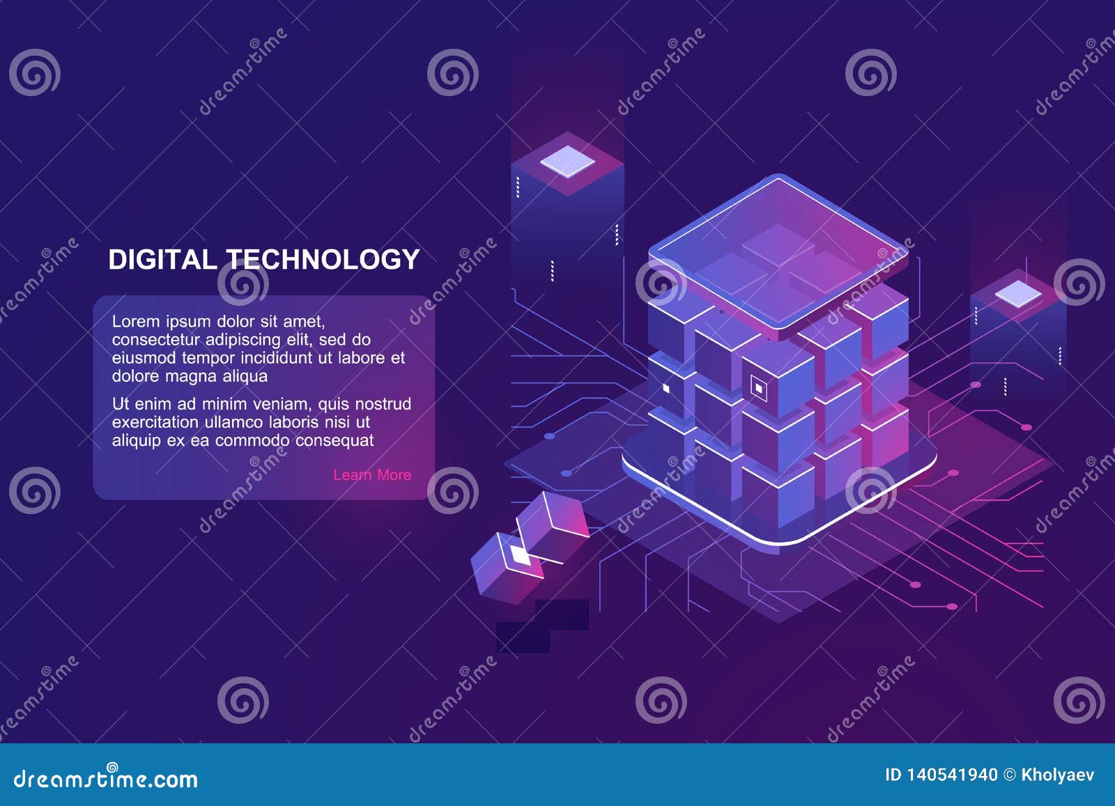 Isometric Vector Technology Stock Vector - Illustration of digital ...