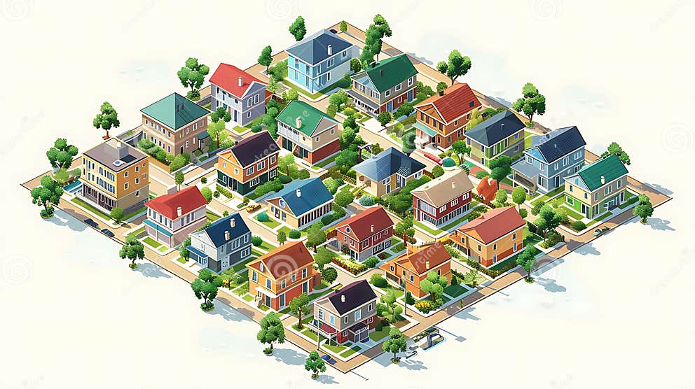 Isometric of a Zoning Regulation Chart Showing Building Setbacks and ...