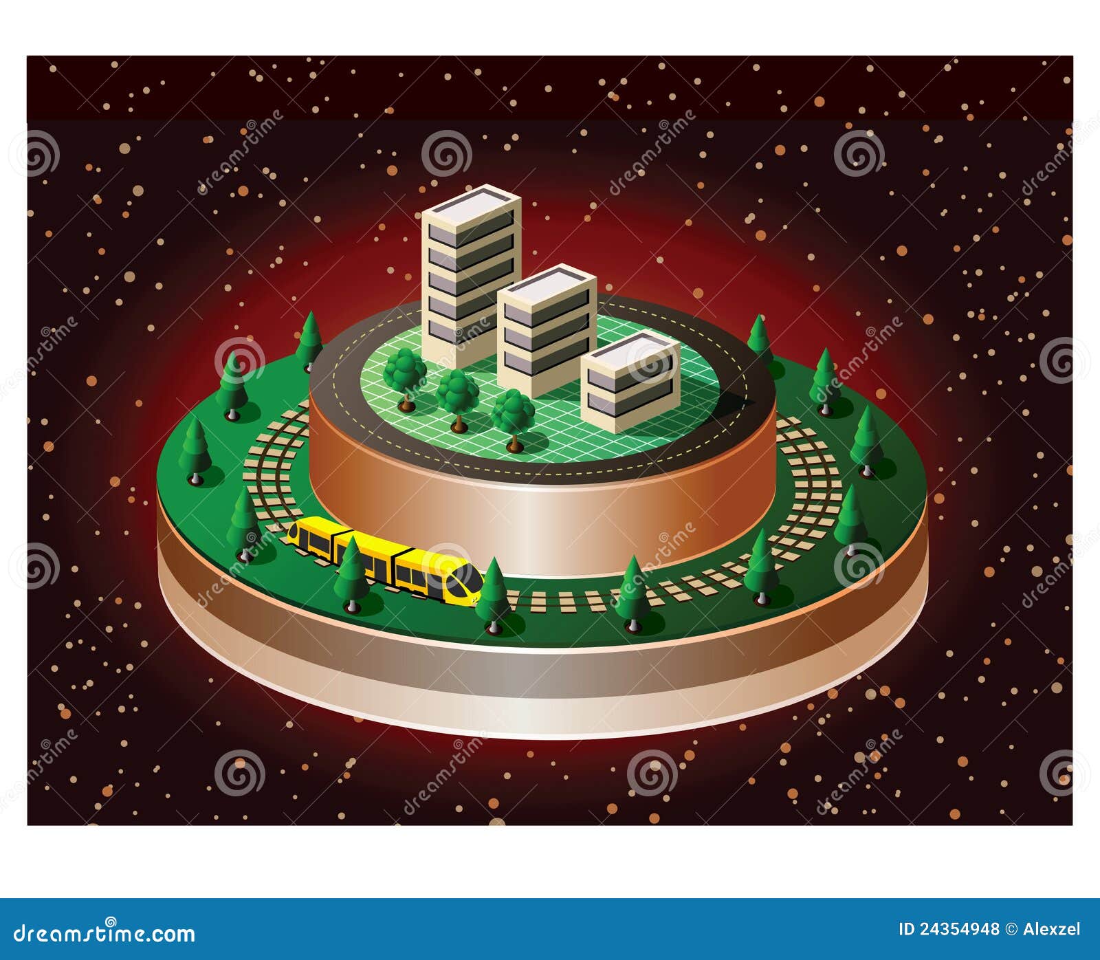 Isometric view stock vector. Illustration of cartoon - 24354948