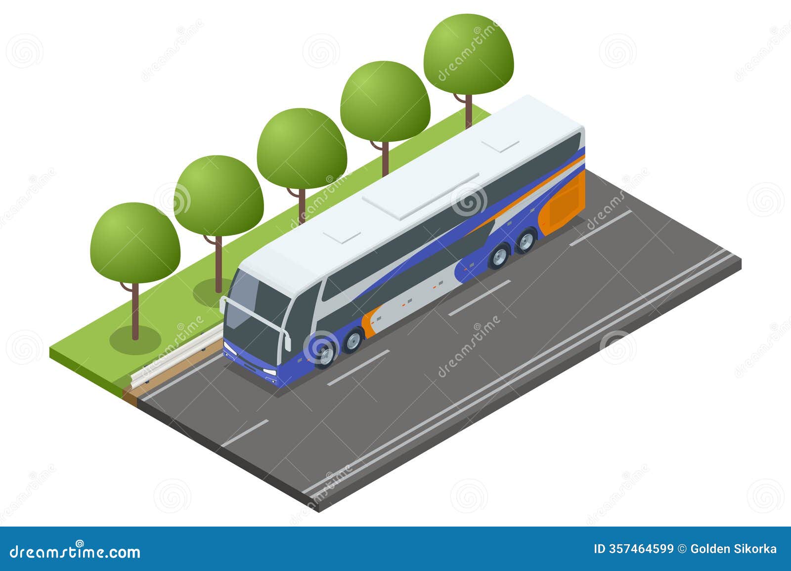 Isometric View Of The Exterior Of A Factory Building With Exposed ...