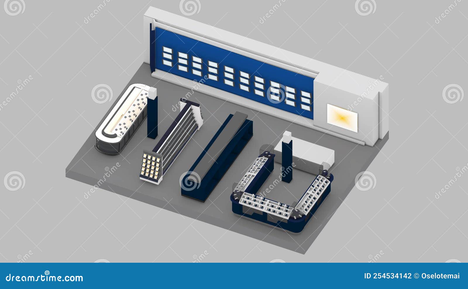 Isometric View of a Electronics Store,mobile Shop,shopping Malls, 3d ...
