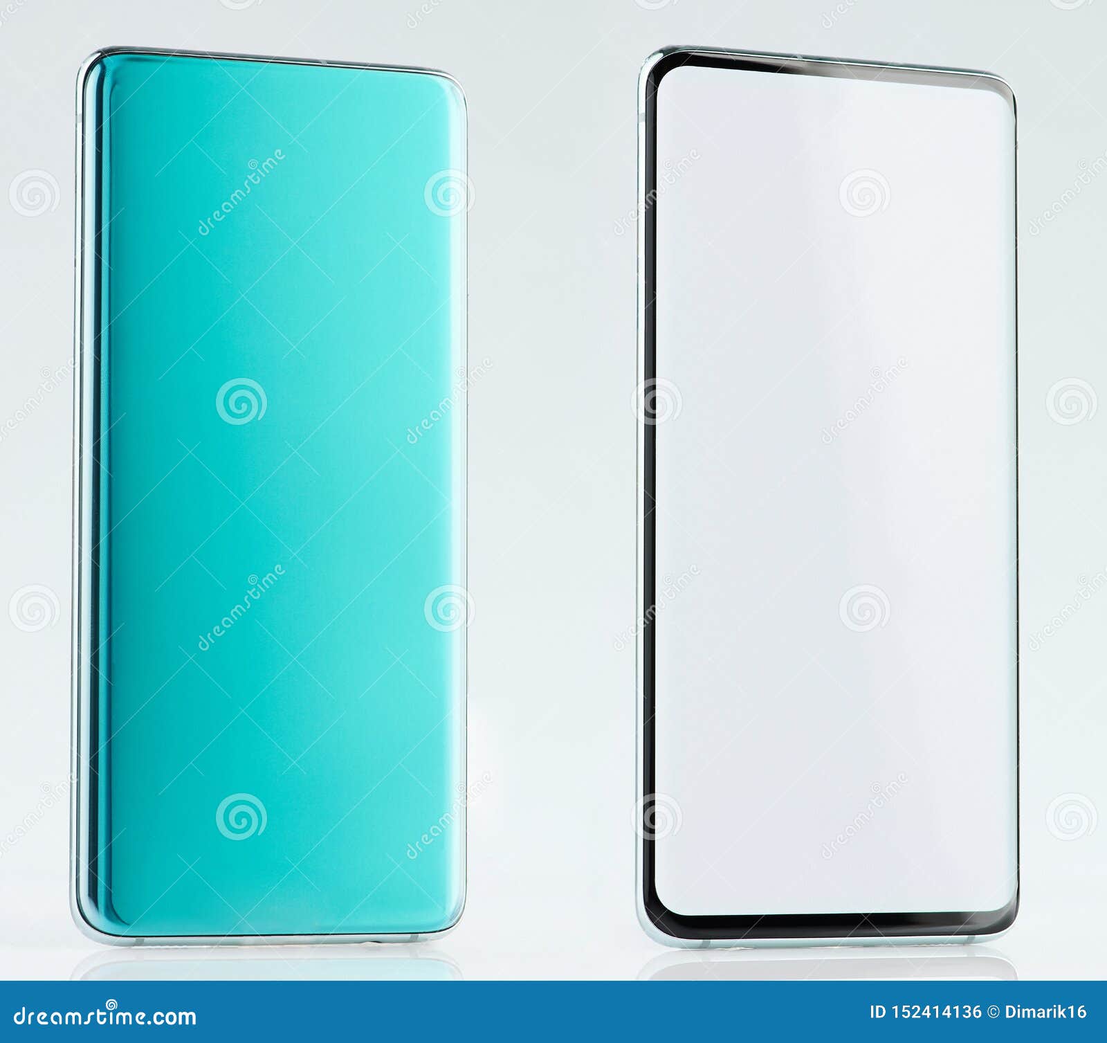 Isometric View of Generic Green Smartphone Stock Photo - Image of ...