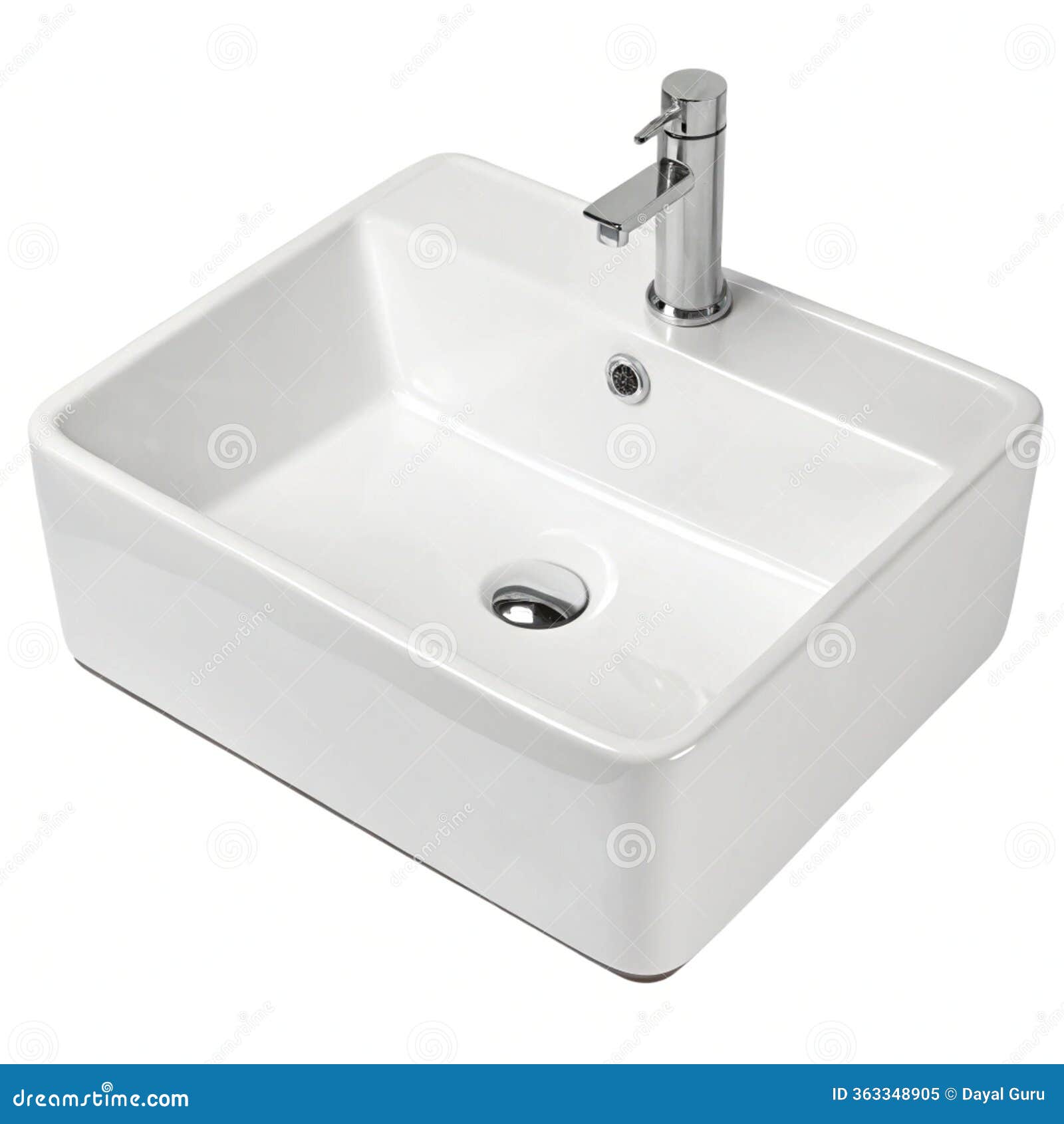 Isometric Sink Isolated on White Background Stock Illustration ...